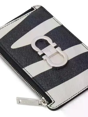 FERRAGAMO Animal-motif Card Holder - Black