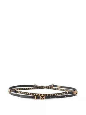 Pinko Eyelet Studded Leather Belt