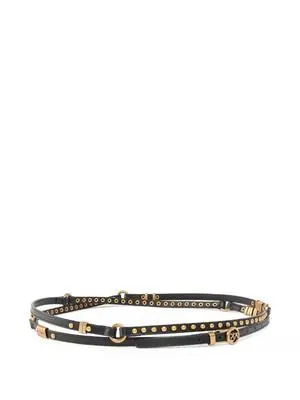 Pinko Eyelet Studded Leather Belt