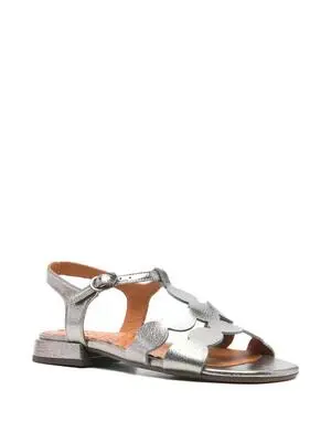 Chie Mihara Scalloped T-strap Sandals