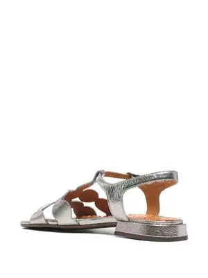 Chie Mihara Scalloped T-strap Sandals
