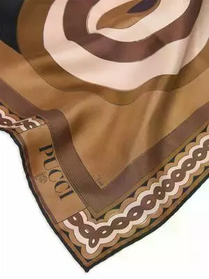 Emilio Pucci Printed Scarf - Black