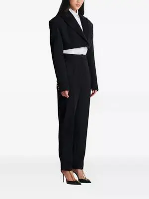 Balmain Grain-de-poudre Crop Jacket
