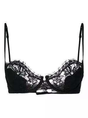 La Perla Lace Story Balconette Bra - Black