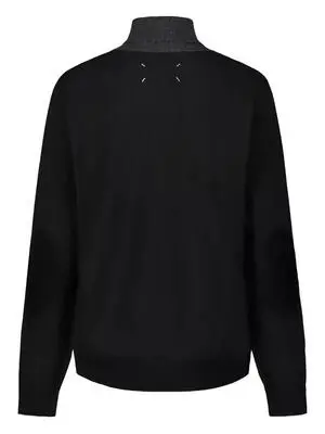 MAISON MARGIELA Colour Block Roll-neck Sweater