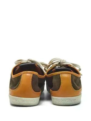 Burberry Harrowby Check Canvas Trainers