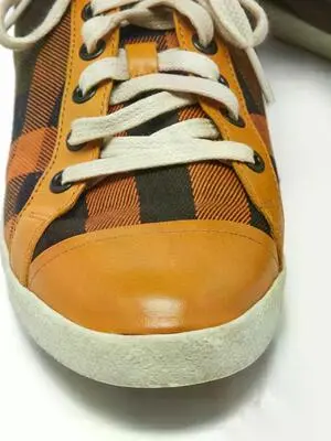 Burberry Harrowby Check Canvas Trainers