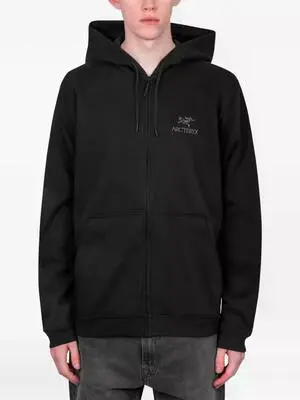 Arc'teryx Zip-up Hoodie With Logo Embroidery - Black
