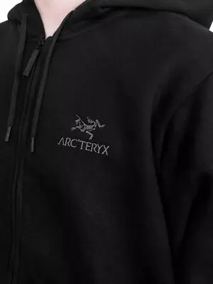Arc'teryx Zip-up Hoodie With Logo Embroidery - Black