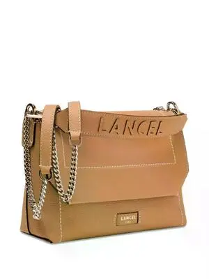 LANCEL Medium Ninon Leather Tote Bag - Brown