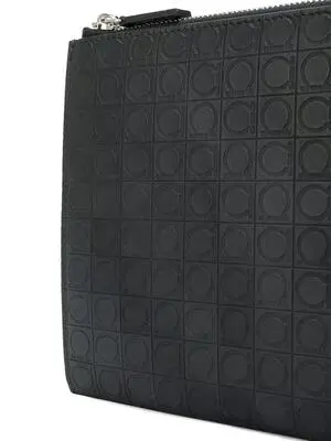 FERRAGAMO Gancini Embossed Clutch