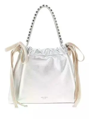 JIMMY CHOO Mini Drawstring Tote Bag - Silver
