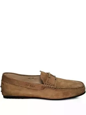 TOD'S Penny Leather Loafers - Brown