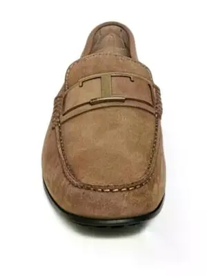 TOD'S Penny Leather Loafers - Brown