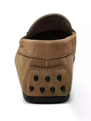 TOD'S Penny Leather Loafers - Brown