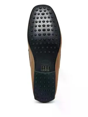 TOD'S Penny Leather Loafers - Brown