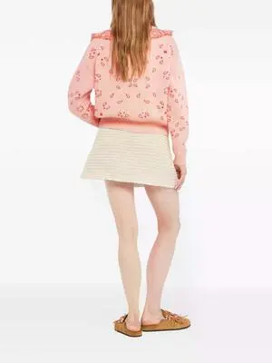 Alanui Bandana Jacquard Knit Cardigan - Pink