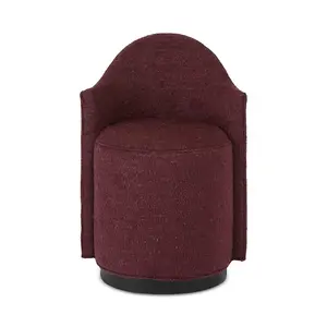 MASSOUD Cleo Swivel Chair - Cuddles - Maroon