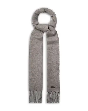 Eton Two Face Cashmere Scarf - Medium Brown