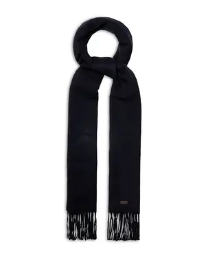 Eton Two Face Cashmere Scarf - Navy