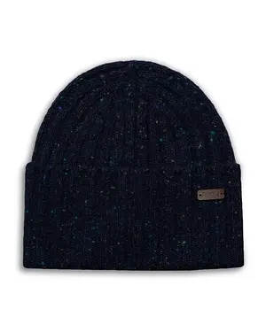 Eton Donegal Wool Blend Beanie - Dark Blue