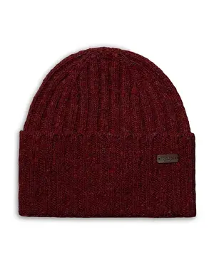 Eton Donegal Wool Blend Beanie - Med Red