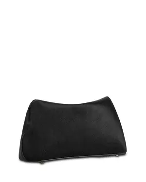 TOTEME T Lock Mini Calf Hair Clutch - Black