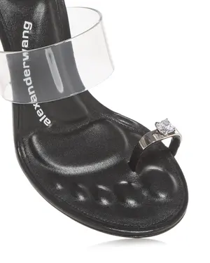 Alexander Wang Bianca Toe Ring Sandals - Black