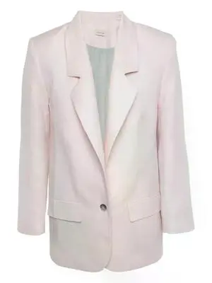THE MANNEI Single-breasted Linen Blazer