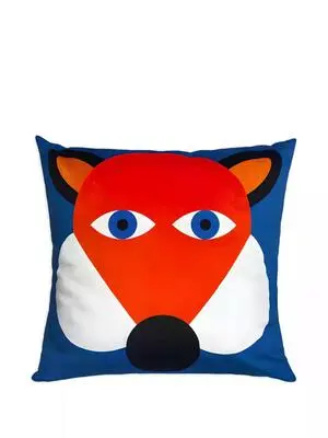 QEEBOO Oggian Fox Lady Face-print Cushion - Orange