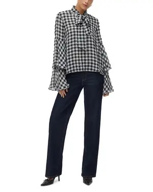 Vero Moda Sia Long Sleeve Flounce Top