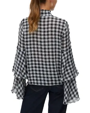 Vero Moda Sia Long Sleeve Flounce Top