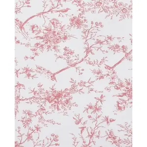 PETITE PLUME Timeless Toile Percale Sheet Set, Full - Pink