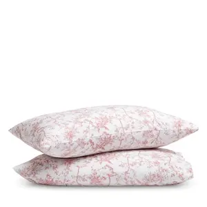 PETITE PLUME Timeless Toile Percale Sheet Set, Full - Pink