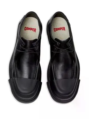Camper Junction Leather Lace-up Derby Shoes - Black