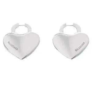 Balenciaga Minnie Xl Earrings - Silver