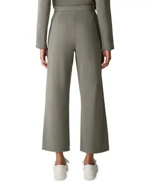 Eileen Fisher Wide Ankle Pants - Bay Leaf