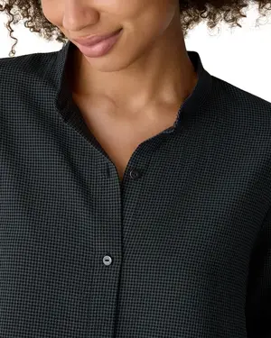 Eileen Fisher Mandarin Collar Top