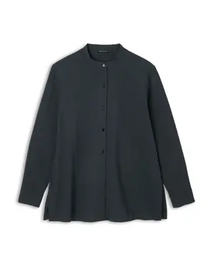 Eileen Fisher Mandarin Collar Top