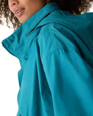 Eileen Fisher Stand Collar Long Coat - River