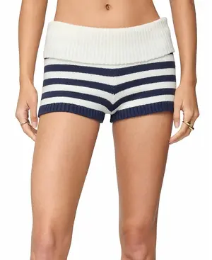 Blue White Stripe Shorts