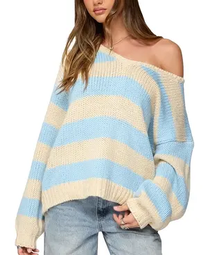Women's Oversized Striped Sweaters