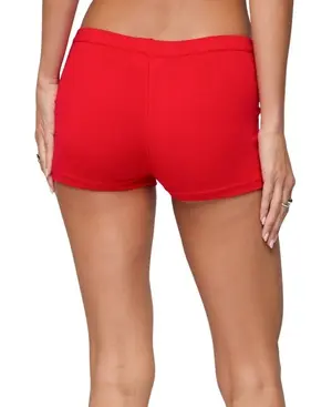 EDIKTED Maycee Knit Micro Shorts
