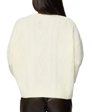 EDIKTED Braided Cable Knit Oversized Sweater