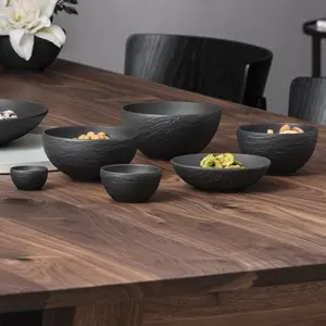 VILLEROY & BOCH Manufacture Rock Shallow Dipping Bowl - Black