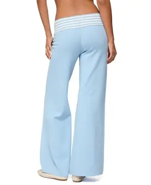 EDIKTED Flared Knit Pants