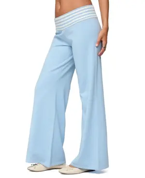 EDIKTED Flared Knit Pants