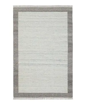 OBEETEE Nu Maison Soft Border Area Rug,5'0x8'0 - Charcoal