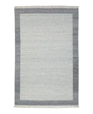 OBEETEE Nu Maison Soft Border Area Rug,5'0x8'0 - Navy
