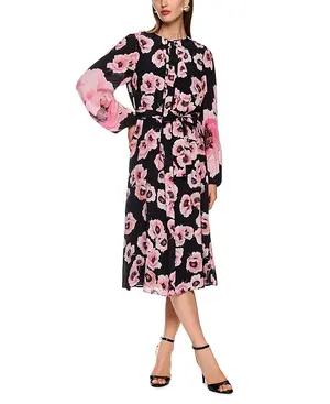 MARC CAIN Floral Print Midi Dress